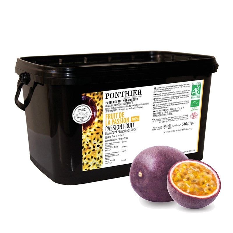 Ponthier Frozen 100% Passion Fruit Puree - Classic Fine Foods