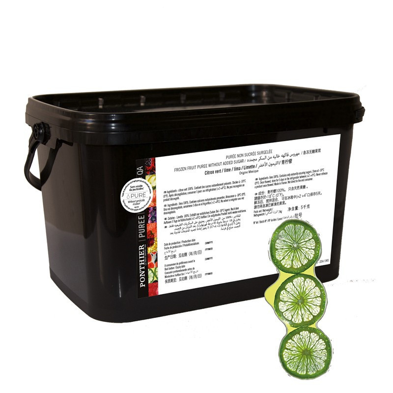 Ponthier Frozen 100% Lime Puree - Classic Fine Foods