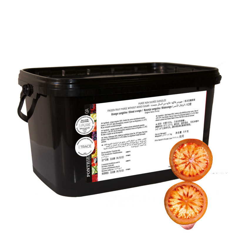 Ponthier Frozen 100% Blood Orange Puree - Classic Fine Foods