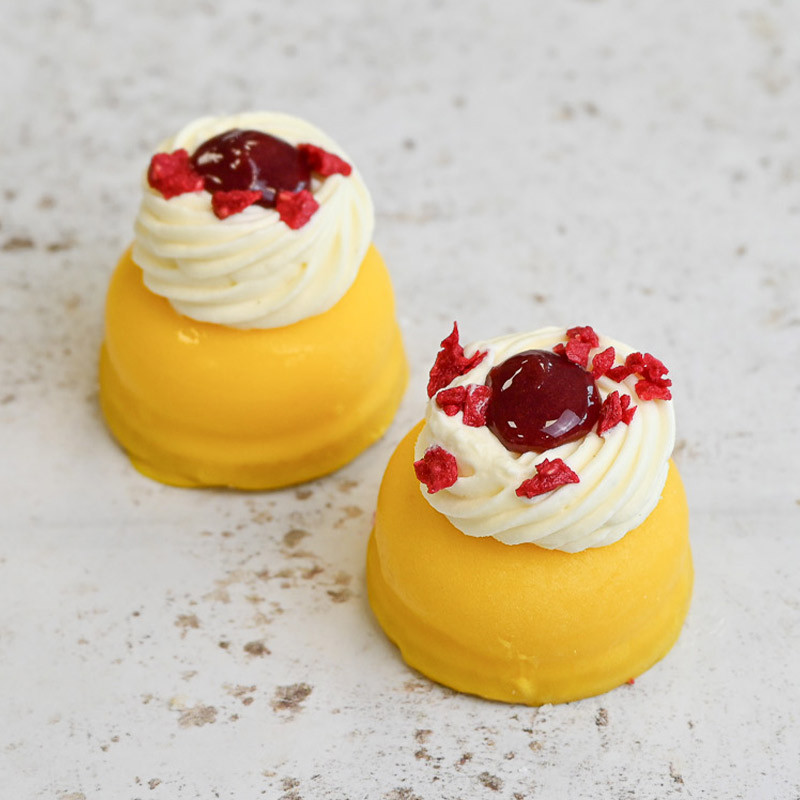 Frozen Lemon & Raspberry Dome - Classic Fine Foods